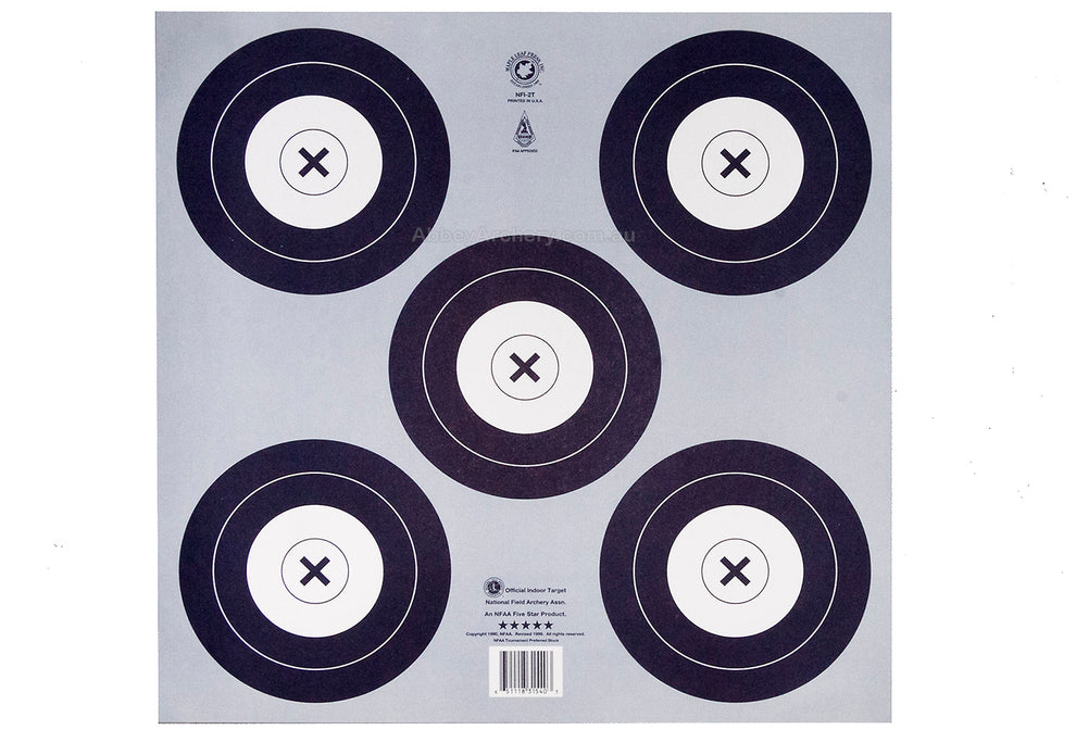 IFAA 5 Spot Target face – Sherwood Archery Supplies